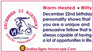 December 22 Zodiac (Capricorn) Horoscope Birthday Personality and Lucky ...