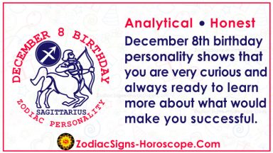 December 8 Zodiac (Sagittarius) Horoscope Birthday Personality and ...