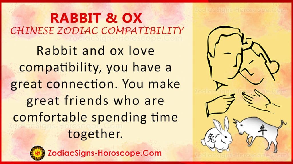 Rabbit and Ox Chinese Zodiac Compatibility: Love and Relationship | ZSH