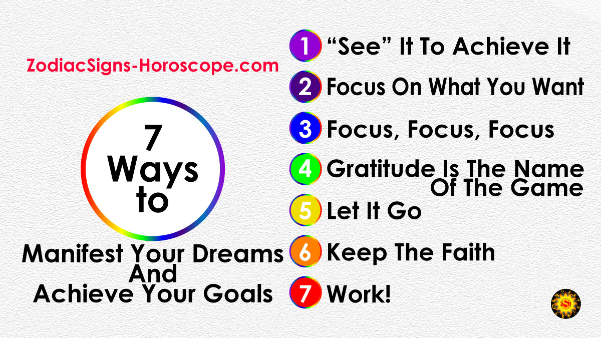 7 Ways to Manifest Your Dreams and Achieve Your Goals | ZSH