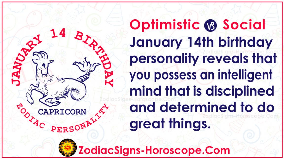 14 de enero Zodiaco (Capricornio) Horóscopo Cumpleaños Personalidad y ...
