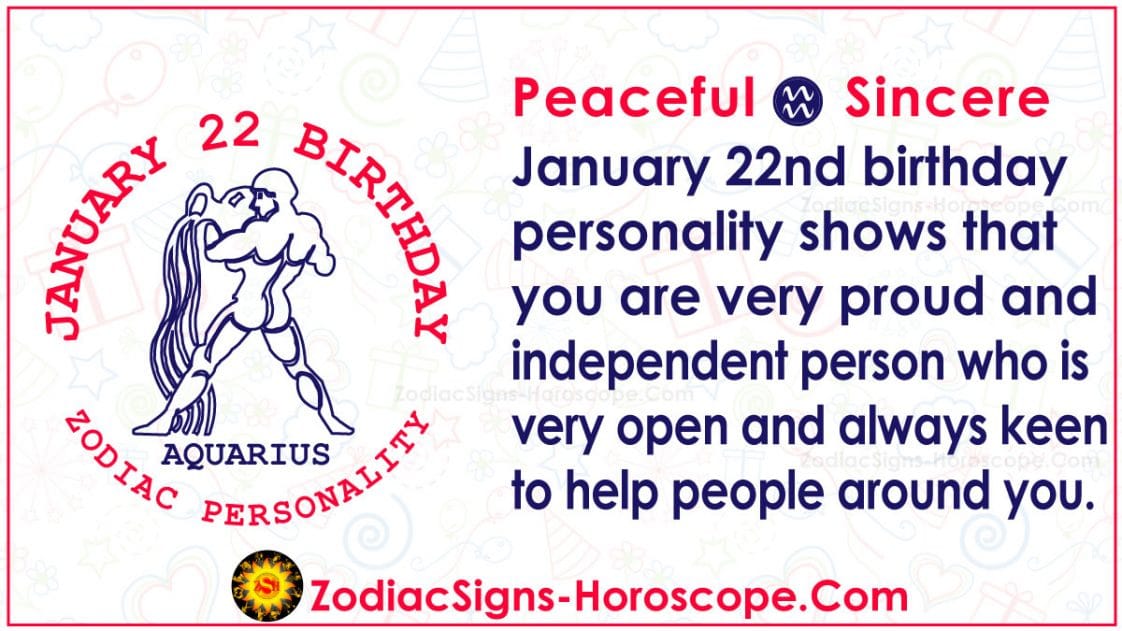 January 22 Zodiac (Aquarius) Horoscope Birthday Personality and Lucky ...