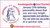 27 de enero Zodiaco (Acuario) Horóscopo Cumpleaños Personalidad y cosas ...