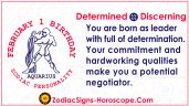 February 1 Zodiac (Aquarius) Horoscope Birthday Personality and Lucky ...
