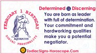 February 1 Zodiac (Aquarius) Horoscope Birthday Personality and Lucky ...