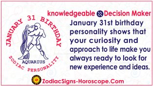 January 31 Zodiac (Aquarius) Horoscope Birthday Personality and Lucky ...