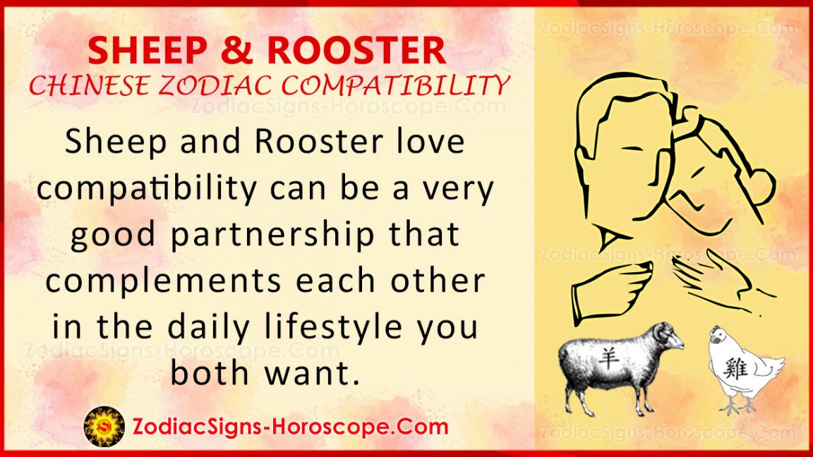 Sheep and Rooster Compatibility, Love and Marriage in Chinese Zodiac