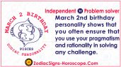 March 2 Zodiac (Pisces) Horoscope Birthday Personality and Lucky Things