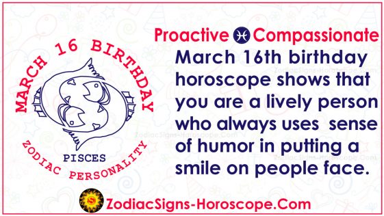 March 16 Zodiac (Pisces) Horoscope Birthday Personality and Lucky ...