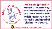 March 21 Zodiac (Aries) Horoscope Birthday Personality and Lucky Things