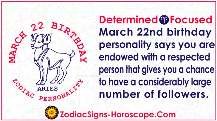 22 de março Zodíaco (Áries) Horóscopo Aniversário Personalidade e Sorte
