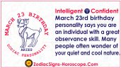 March 23 Zodiac (Aries) Horoscope Birthday Personality and Lucky Things