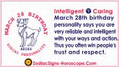 March 28 Zodiac (Aries) Horoscope Birthday Personality and Lucky Things ...