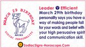 29 de marzo Zodiaco (Aries) Horóscopo Cumpleaños Personalidad y cosas ...