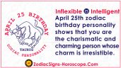 April 25 Zodiac (Taurus) Horoscope Birthday Personality and Lucky Things