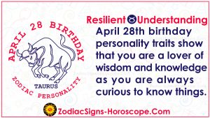 April 28 Zodiac (Taurus) Horoscope Birthday Personality and Lucky Things