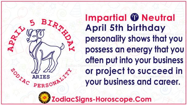 April 5 Zodiac (Aries) Horoscope Birthday Personality and Lucky Things ...