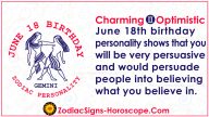 June 18 Zodiac (Gemini) Horoscope Birthday Personality: Versatile ...