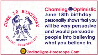 18 de junho Horóscopo do Zodíaco (Gêmeos) Aniversário Personalidade ...