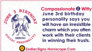 June 3 Zodiac (Gemini) Horoscope Birthday Personality and Lucky Things