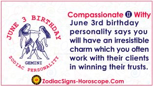 June 3 Zodiac (Gemini) Horoscope Birthday Personality and Lucky Things
