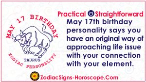 May 17 Zodiac (Taurus) Horoscope Birthday Personality and Lucky Things