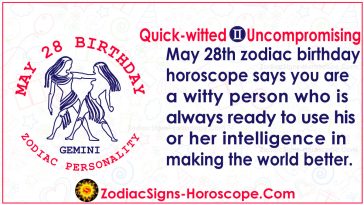 May 28 Zodiac (Gemini) Horoscope Birthday Personality and Lucky Things ...