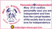 May 31 Zodiac (Gemini) Horoscope Birthday Personality and Lucky Things
