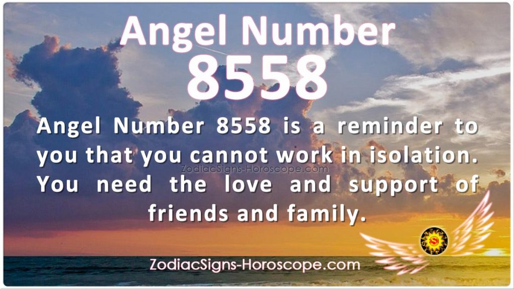 Angel Number 8558 helps to get love and support of friends and family