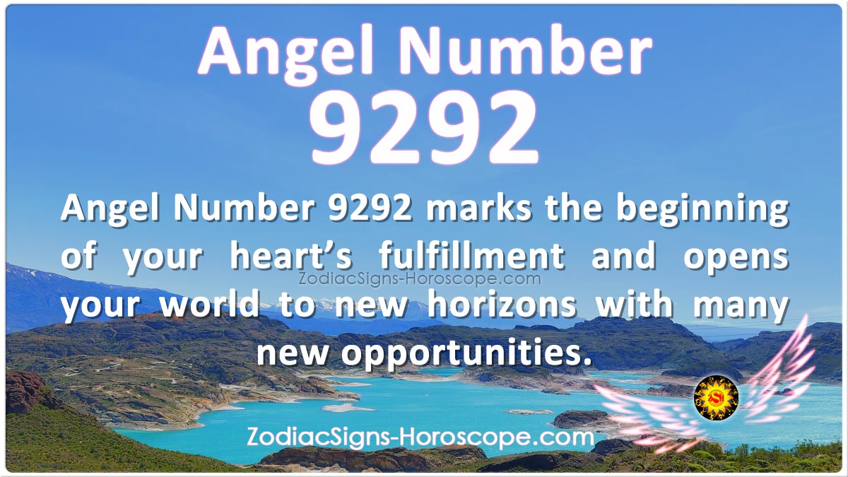 Angel Number 9292 opens your world to new horizons with opportunities