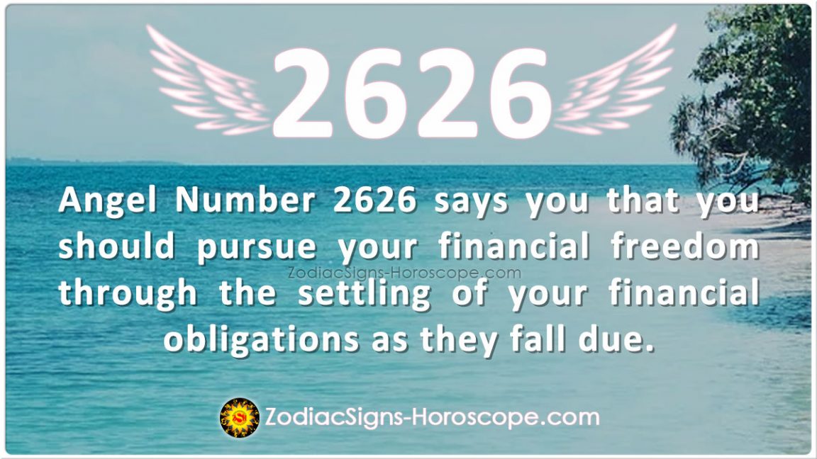 Angel Number 2626 Says Settle your Obligations | 2626 Meaning