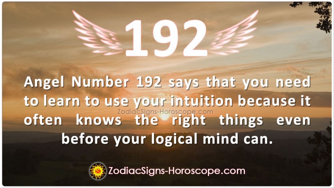Angel Number 192 Recommends Trust Your Gut | 192 Meaning