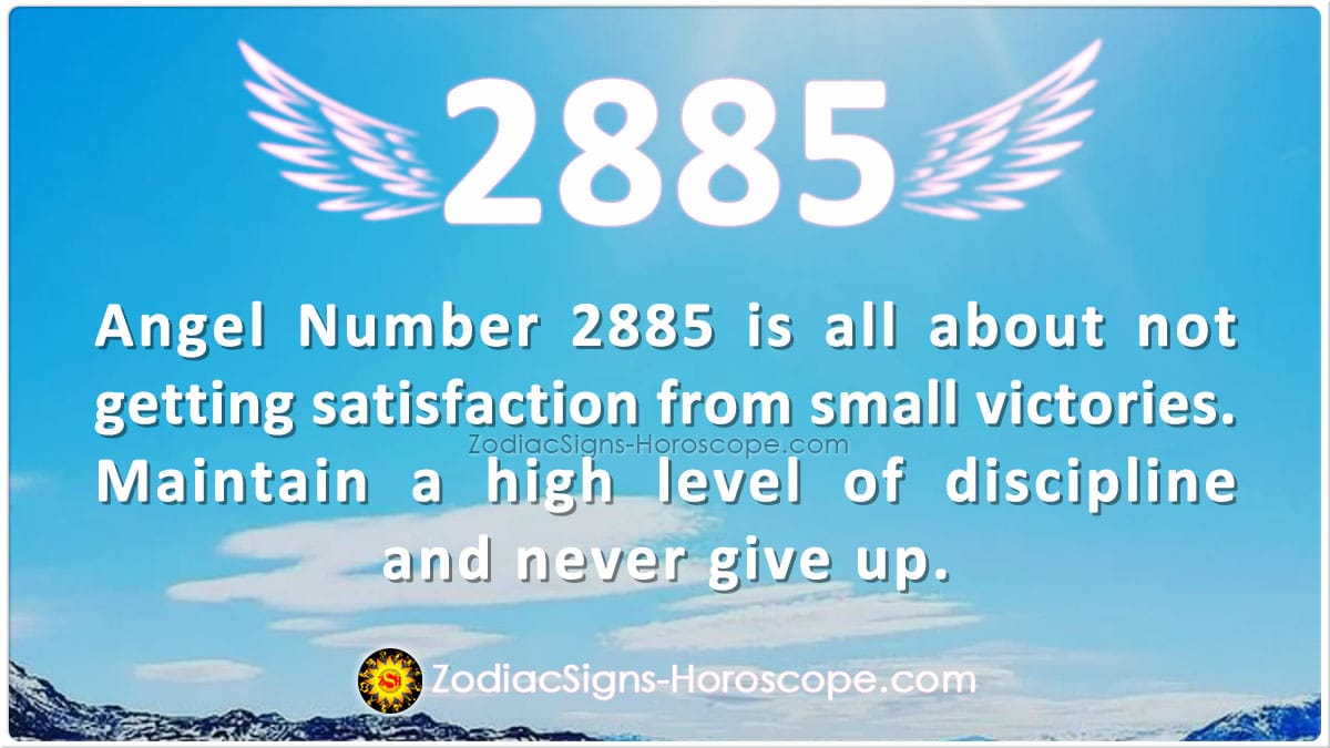 Angel Number 2885 Meaning: Yearn For More Success