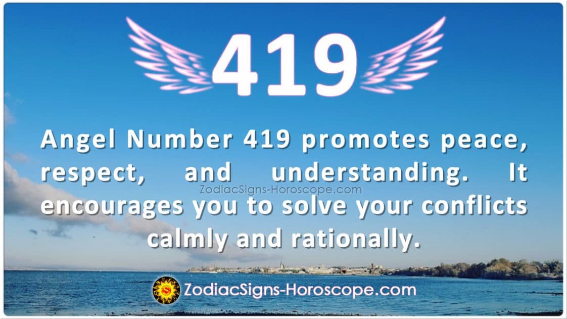 Angel Number 419 Meaning: No Conflict | 419 Angel Number | ZSH