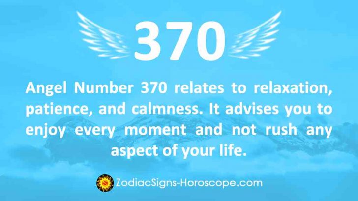 Angel Number 370 Meaning: Slow Down - ZodiacSigns-Horoscope.com