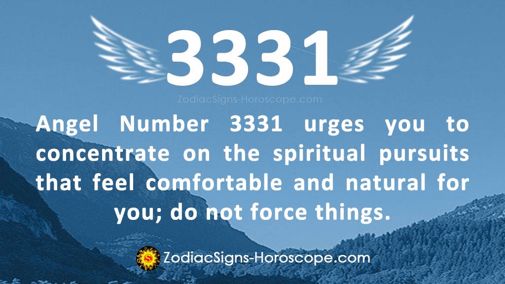 Angel Number 3331 Meaning: Be Spiritual - ZodiacSigns-Horoscope.com