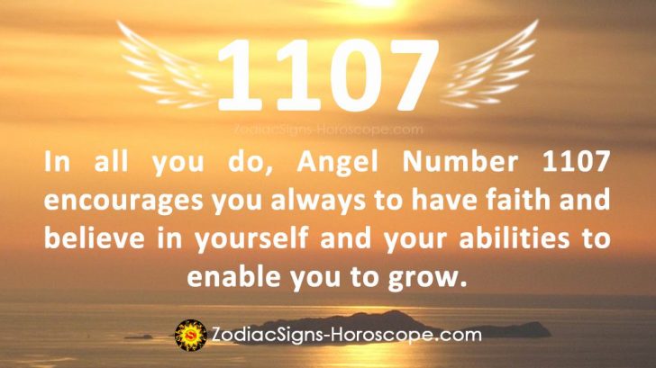 エンジェルナンバー1107意味：偉大な信仰-ZodiacSigns-Horoscope.com