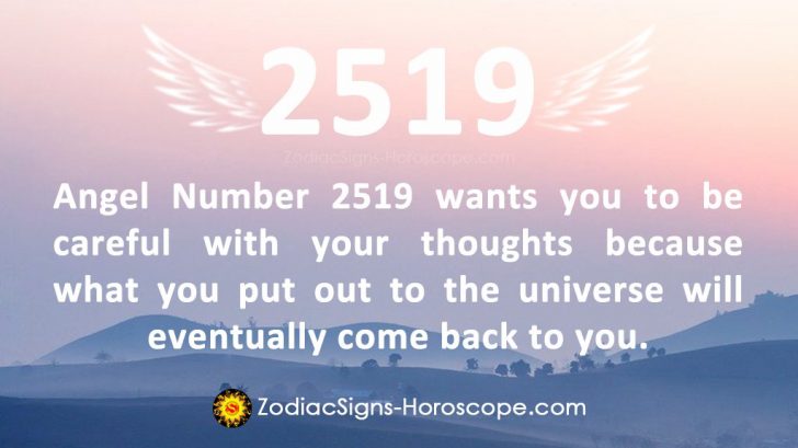 Angel Number 2519 Meaning: Clear Mind | 2519 Numerology