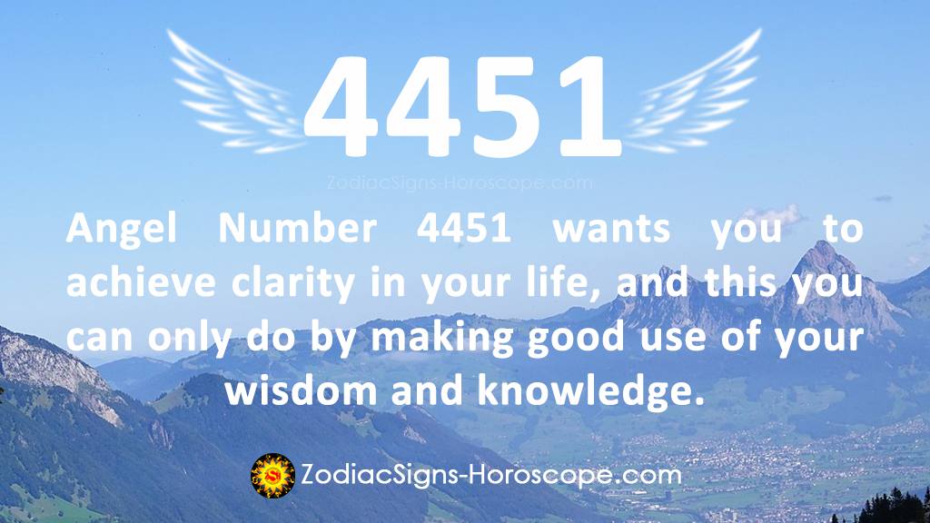 Angel Number 4451 Meaning: Being Wise | 4451 Numerology