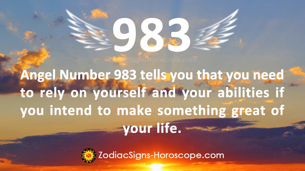Angel Number 983 Meaning: Rely On You | 983 Numerology
