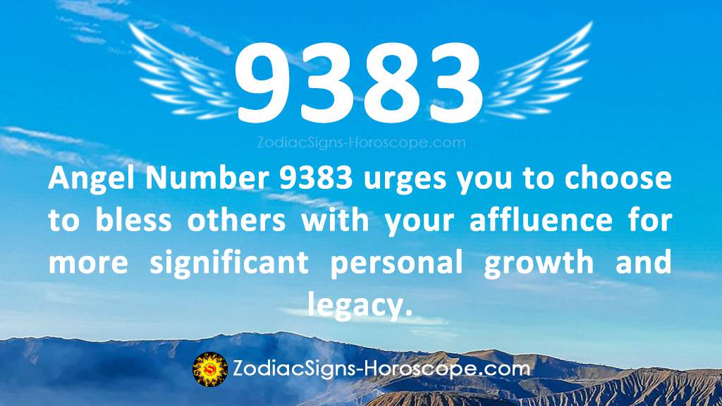 Engel nummer 9383 Betydning: Overflod | 9383 Numerologi