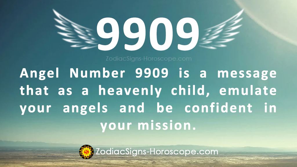 Angel Number 9909 Meaning: Confidence | 9909 Numerology