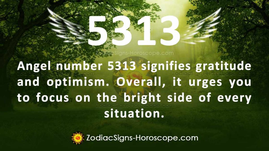 Seeing Angel Number 5313 Symbolism: Gratitude and Optimism | 5313 Twin