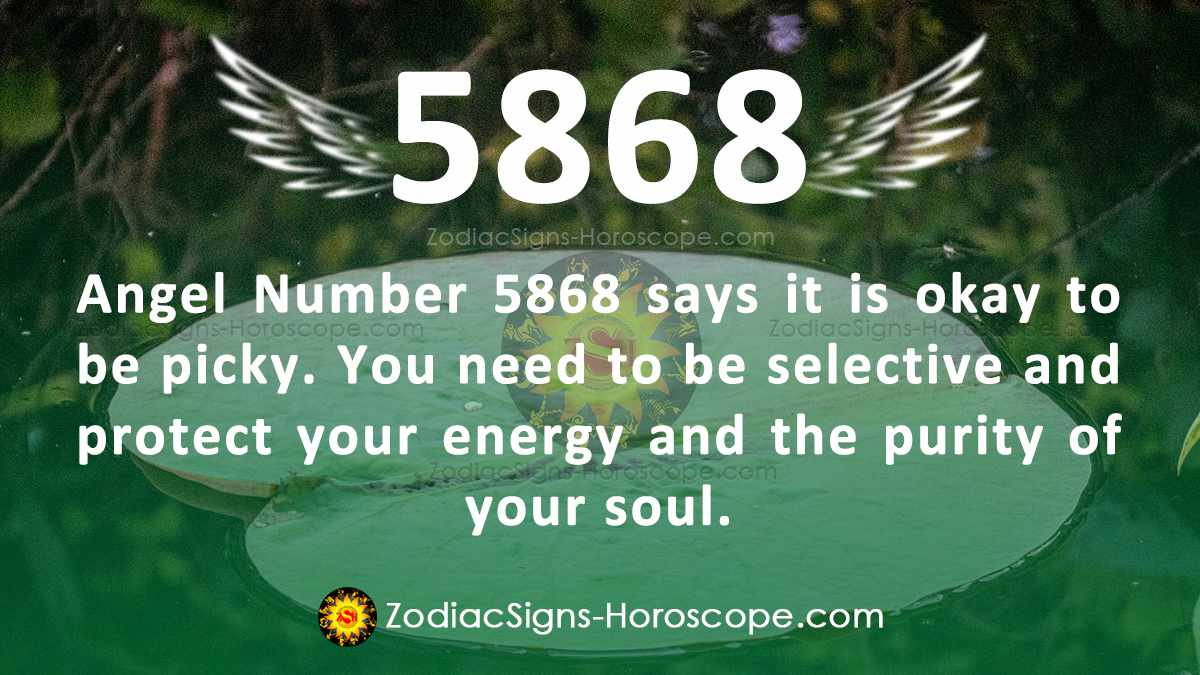 Seeing Angel Number 5868 Lessons: Be Picky and Love Yourself