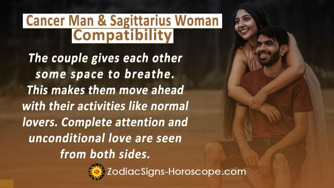 Cancer Man and Sagittarius Woman Compatibility in Love, and Intimacy ...