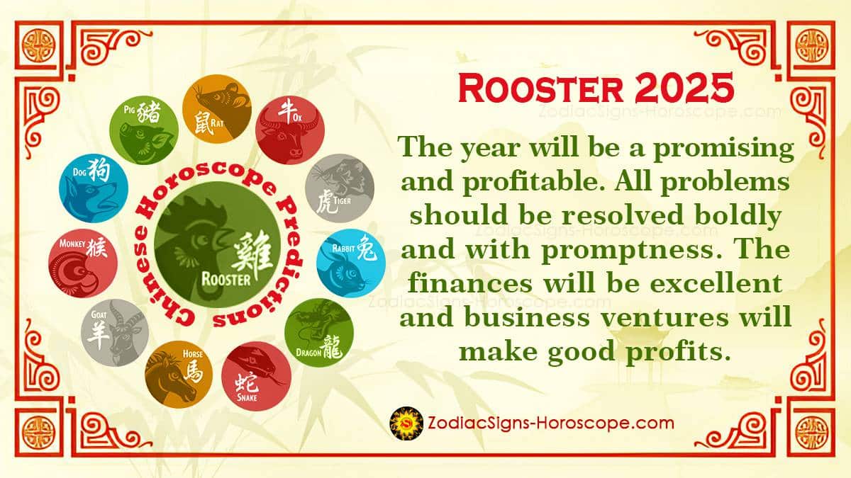 Rooster Horoscope 2025 Yearly Predictions: Good Profits - ZodiacSigns ...